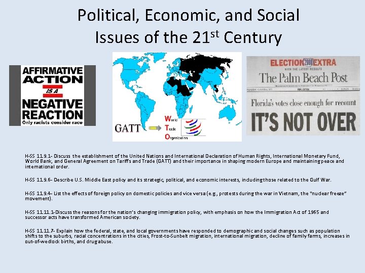 Political Economic and Social Issues of the 21