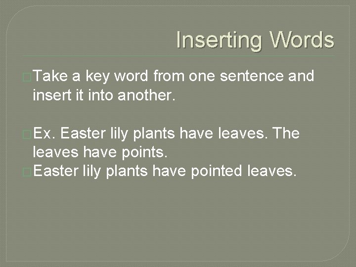 Sentences and Paragraphs Warm Up Write a quick