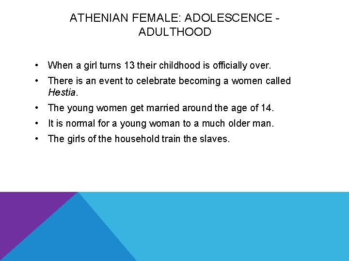 DAILY LIFE IN ANCIENT ATHENS AND SPARTA B