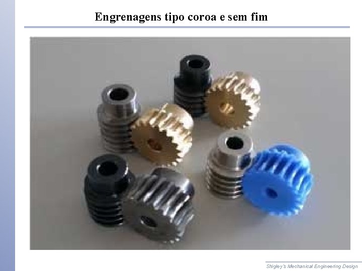 Elementos de mquinas II Aula 26 Engrenagens tipo