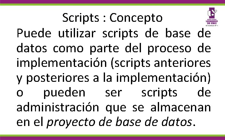 Administracin de Base de Datos I Semana 05