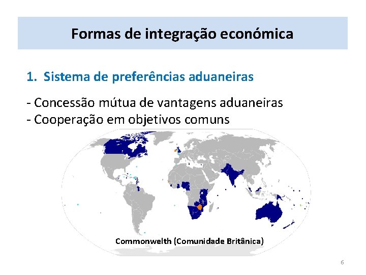 Integrao econmica 1 Integrao econmica Eliminao de barreiras