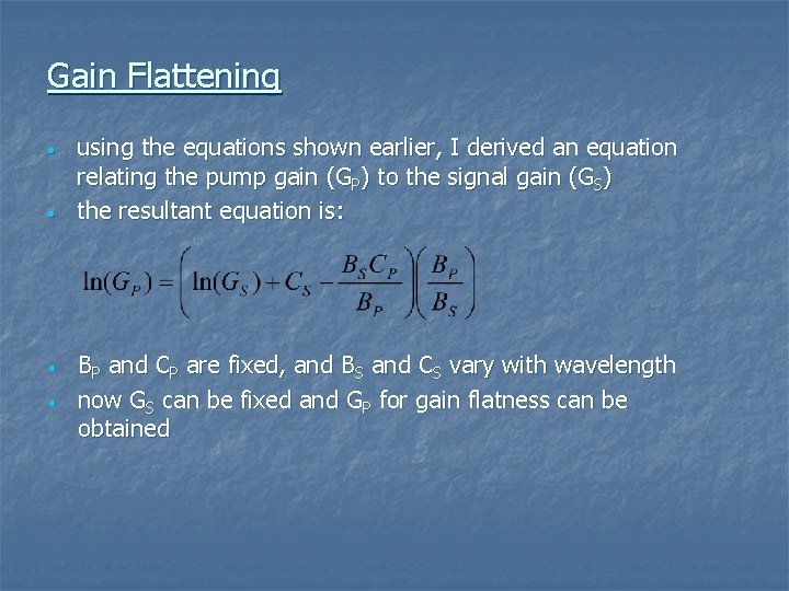 EDFA Simulink Model for Analyzing Gain Spectrum and