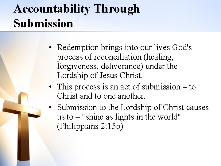 Purity and Accountability Adapted from a manuscript by