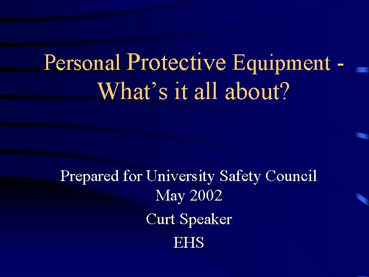 Personal Protective Equipment Whats it all about Prepared