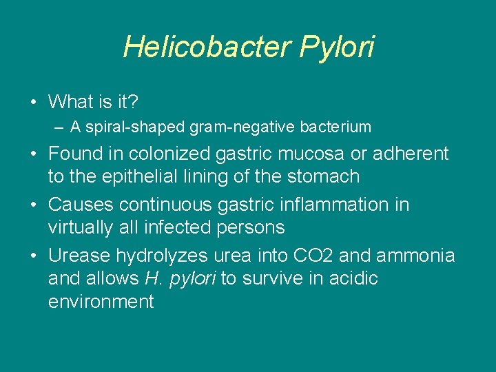 Helicobacter Pylori Hilary Suzawa MD Updated July 2013