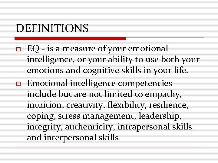 Balance Between EQ and IQ How teachers can