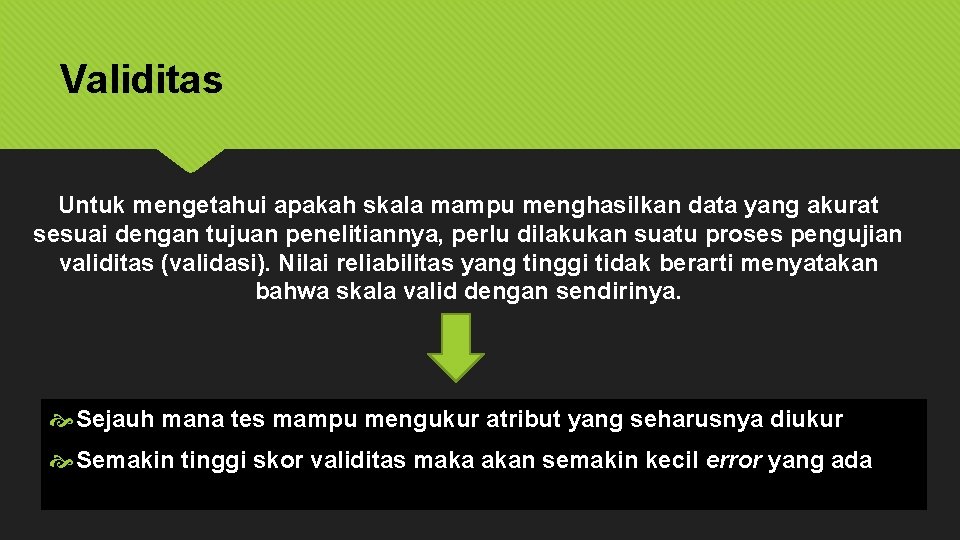 VALIDITAS Argita Maya Fauzi M Si Validitas Untuk