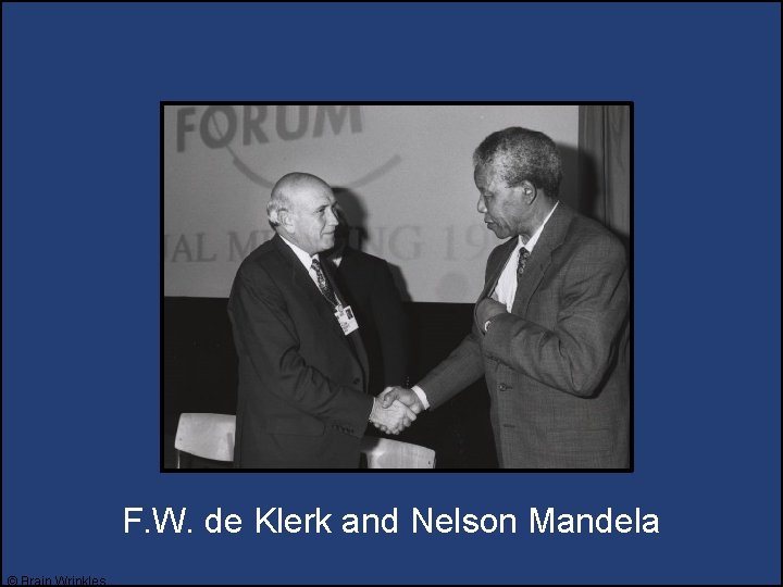 South African APARTHEID Nelson Mandela F W de