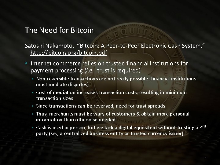 An Introduction to Bitcoin Cryptocurrency Josh Muller January