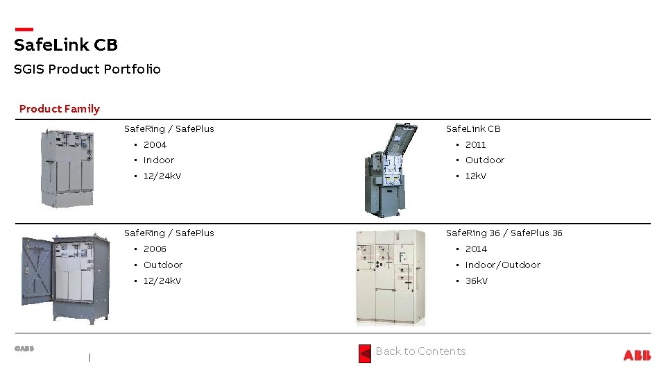 Secondary Gas Insulated Switchgear Safe Link CB 12