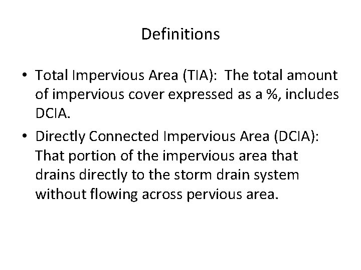 Impervious Surface Connectivity and Urban Stream Corridors Land