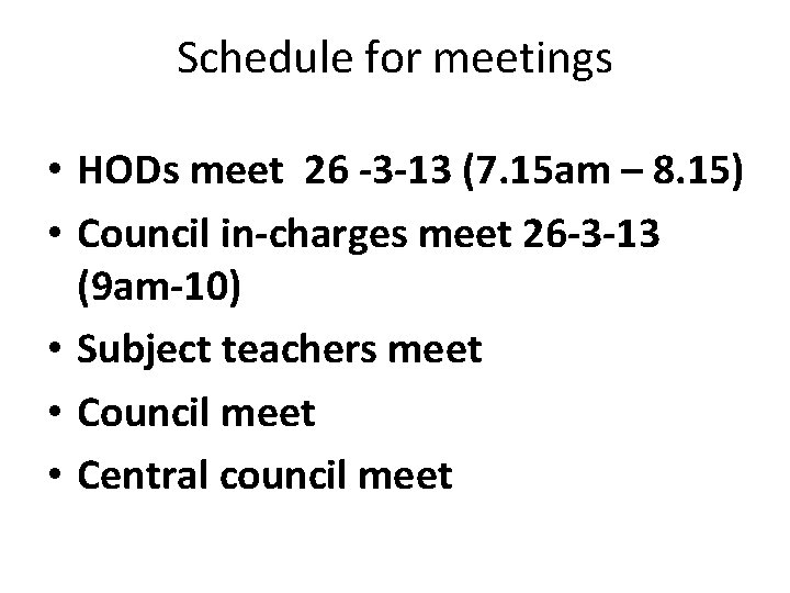 Role of HODs A Head of Department is