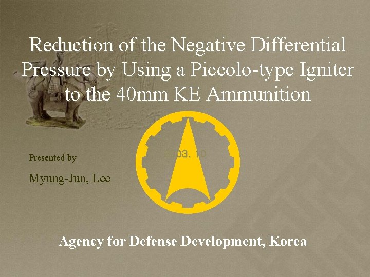Reduction of the Negative Differential Pressure by Using