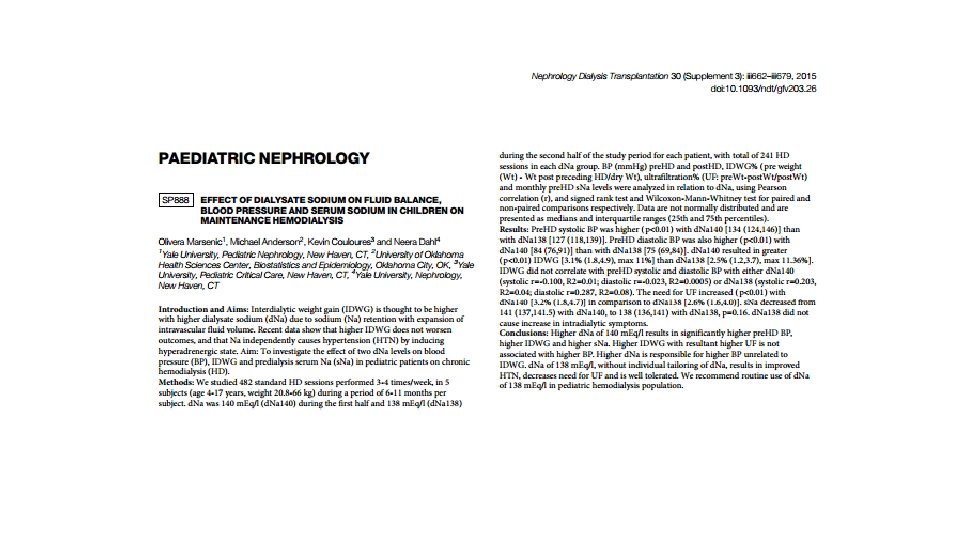 Can we make haemodialysis better Elizabeth Lindley Departments