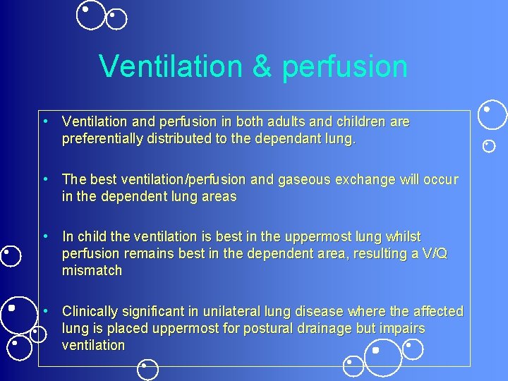 Respiratory System Anatomical and Physiological differences between adults