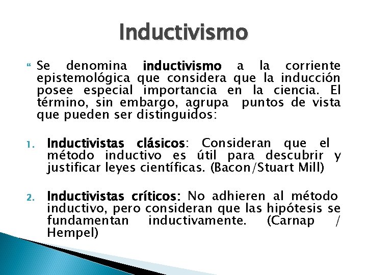 Ciencia e induccin El Papel de la inferencia
