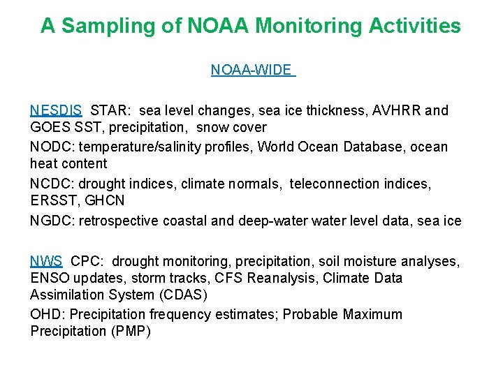 NOAA Climate Observation Division 8 th Annual PI