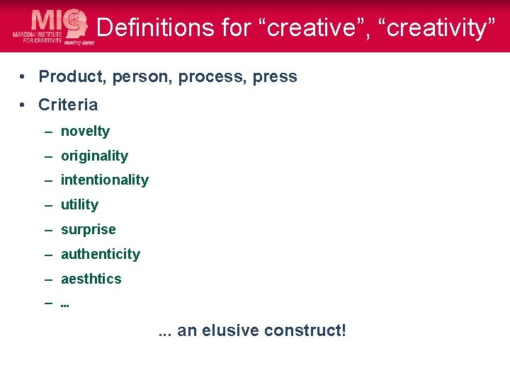 The Dynamic Definition of Creativity Potentially Adjacent Possibles