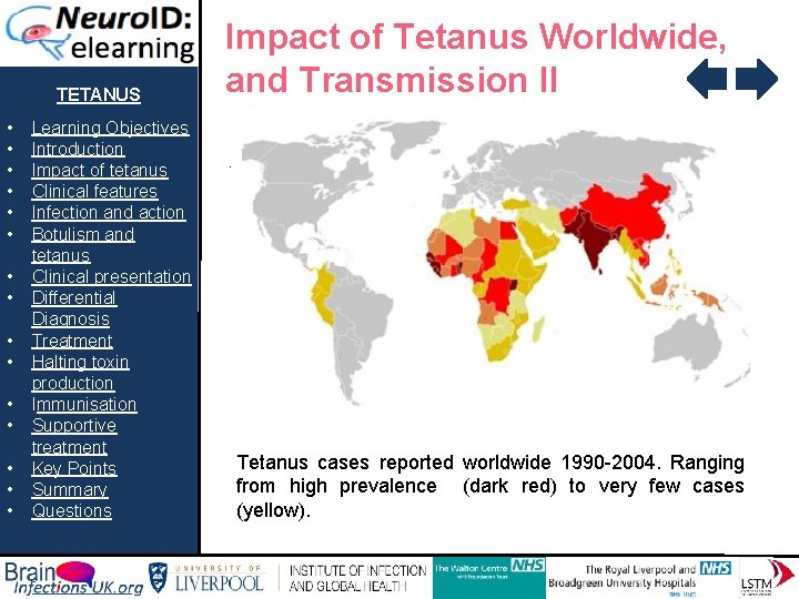 TETANUS Learning Objectives Introduction Impact of tetanus Clinical