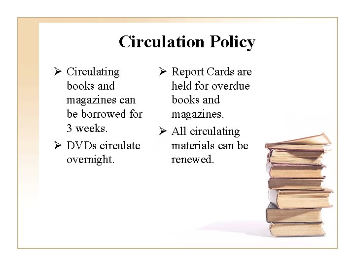 Welcome to the guilford high school Library Orientation