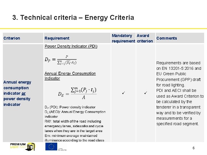 Procurement Criteria Prepared by ISR University of Coimbra