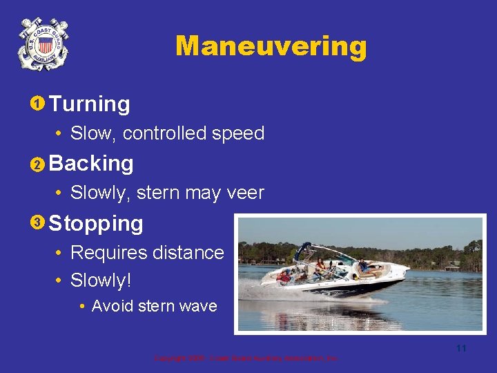 Chapter 4 Operating Your Vessel Safely 1 Copyright