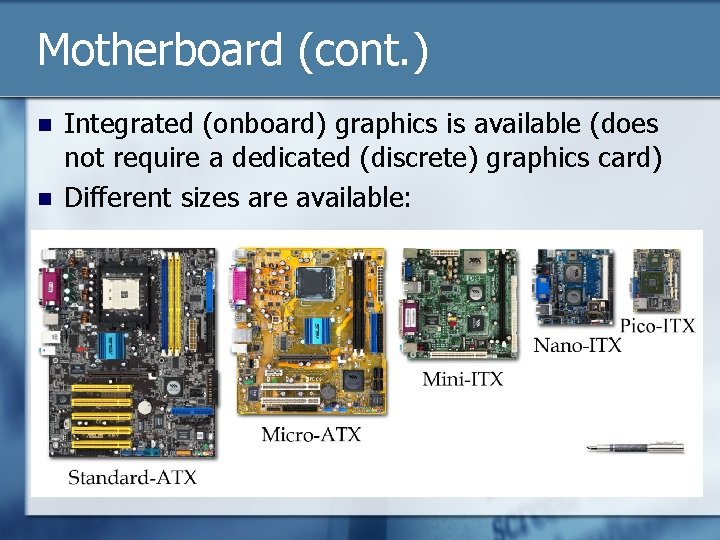 PC Building Workshop Part I Planning Design Presented