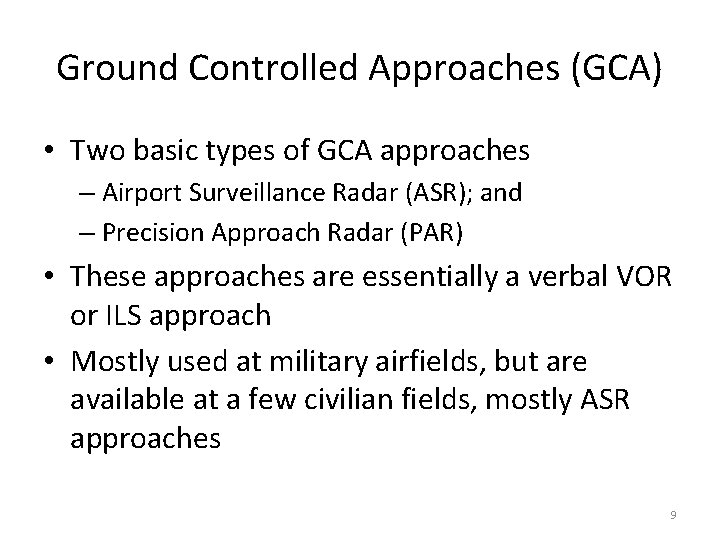 NON STANDARD APPROACHES 1 Non Standard Approaches Simplified