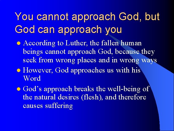 Theology of the Cross as the Basic Model