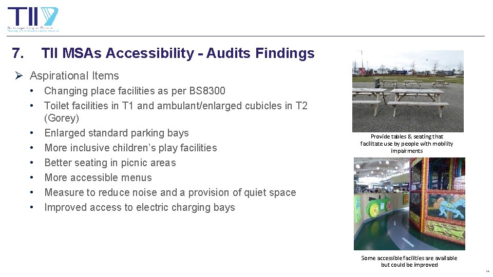 TII Motorway Service Area Programme Universal Access Provision