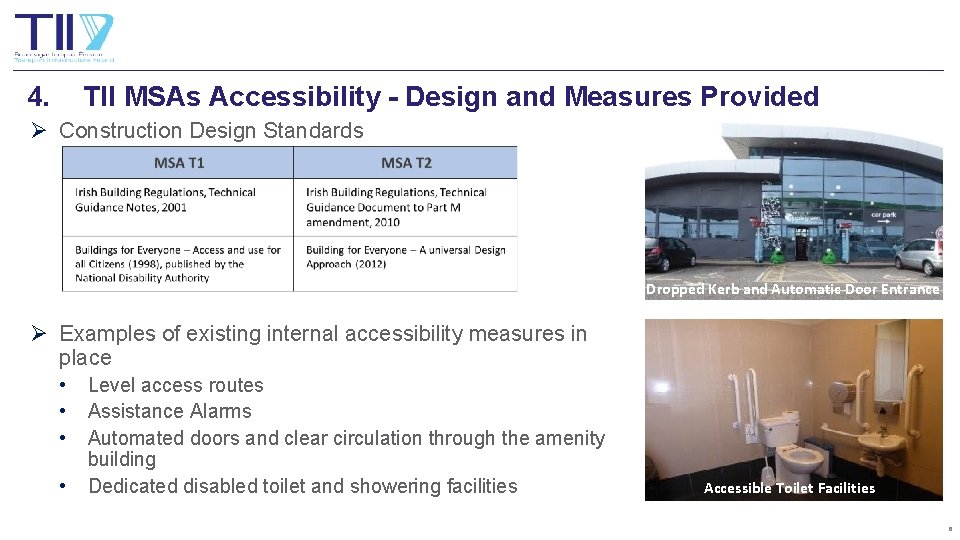 TII Motorway Service Area Programme Universal Access Provision