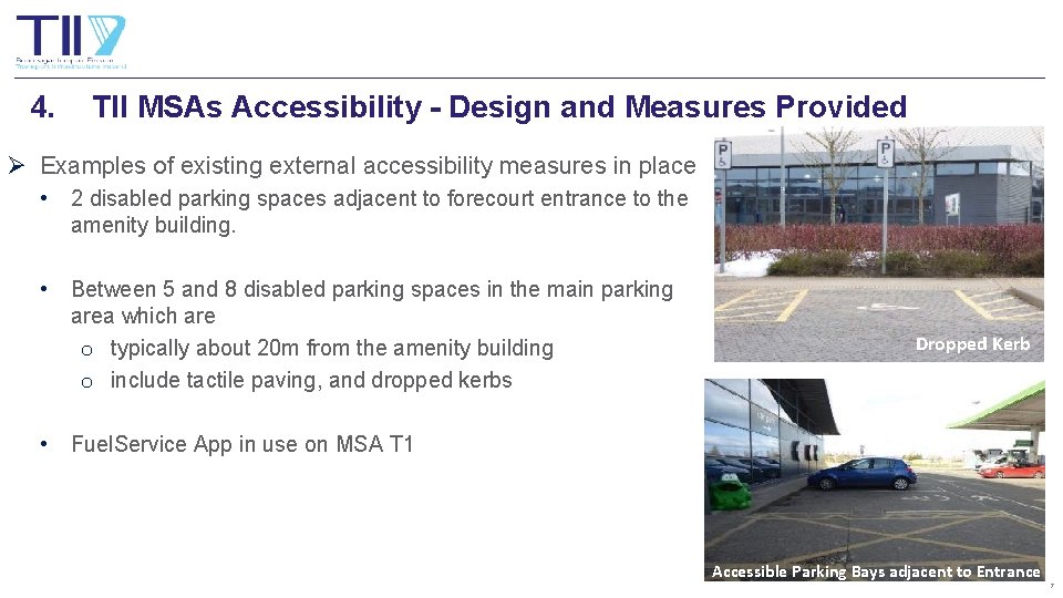 TII Motorway Service Area Programme Universal Access Provision