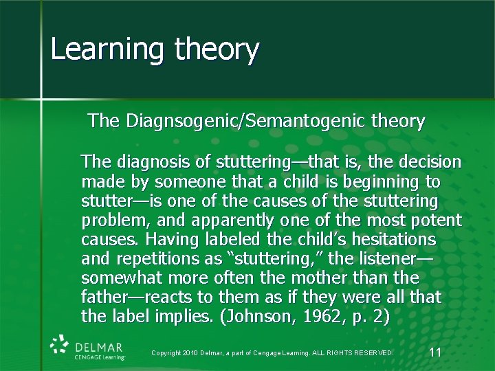CHAPTER 3 An Historical Perspective of Etiologies Copyright