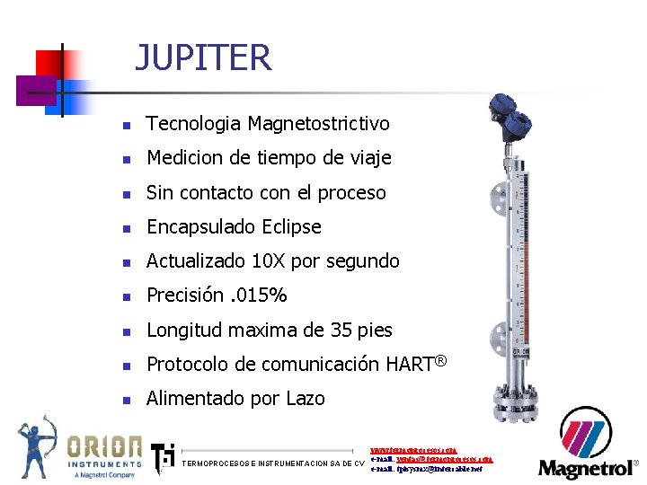 INTRODUCCIN ORION INSTRUMENTS La Estrella Mas Nueva en