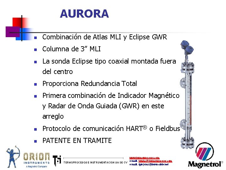 INTRODUCCIN ORION INSTRUMENTS La Estrella Mas Nueva en