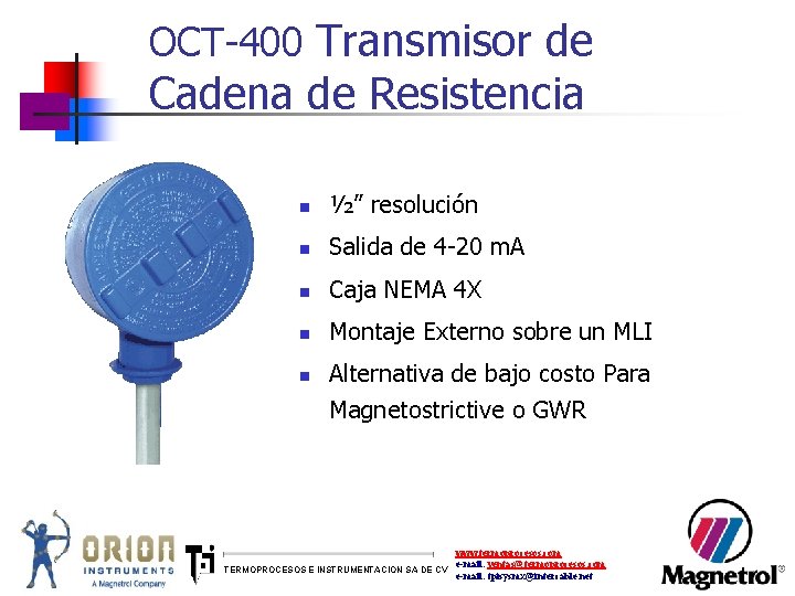 INTRODUCCIN ORION INSTRUMENTS La Estrella Mas Nueva en