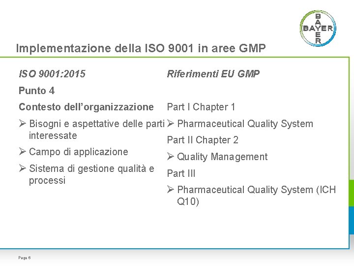 SISTEMI DI QUALITA INTEGRATI GMP e ISO 9001