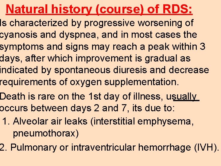 Respiratory distress syndrome RDS Hyaline membrane disease HMD