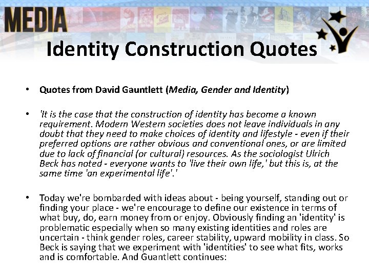 IDENTITY IS COMPLICATED EVERYONE THINKS THEYVE GOT ONE