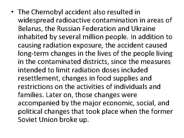 Health effects of Chernobyl United Nations Scientific Committee