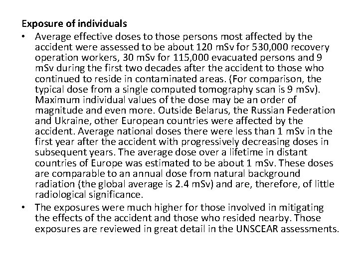 Health effects of Chernobyl United Nations Scientific Committee