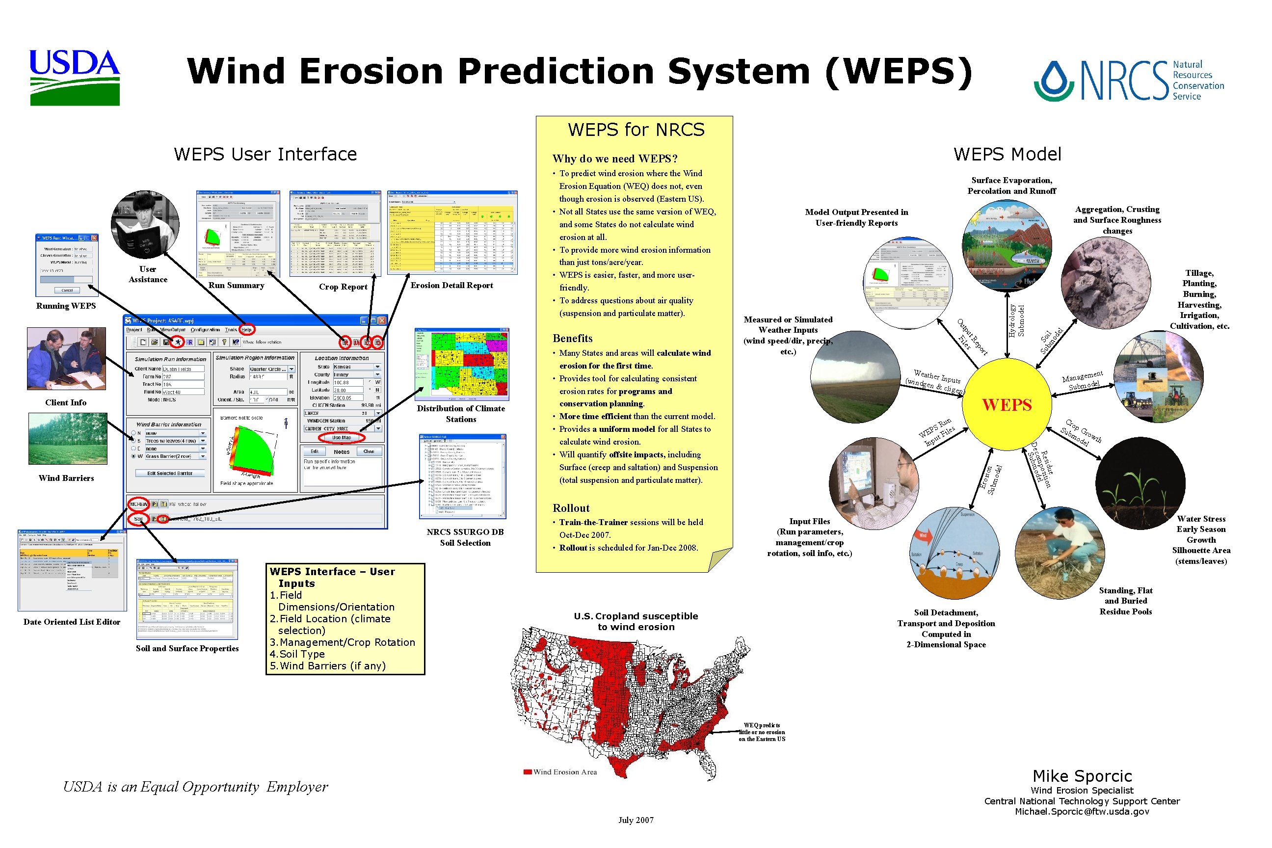 Wind Erosion Prediction System WEPS WEPS for NRCS