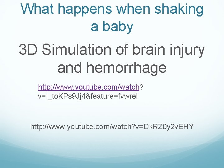 Shaken Baby Syndrome SBS Cinthya Vidales RN BSN