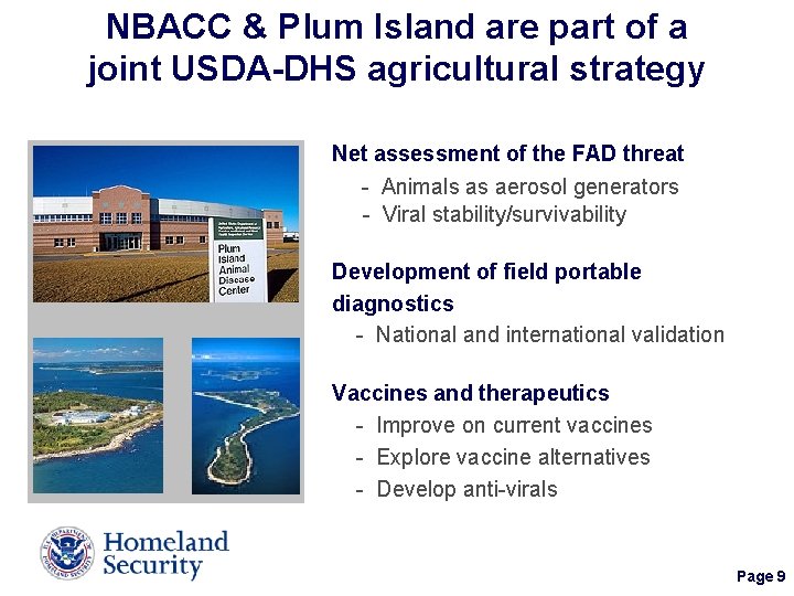 BiologicalChemical Countermeasures RDTE at the Department of Homeland