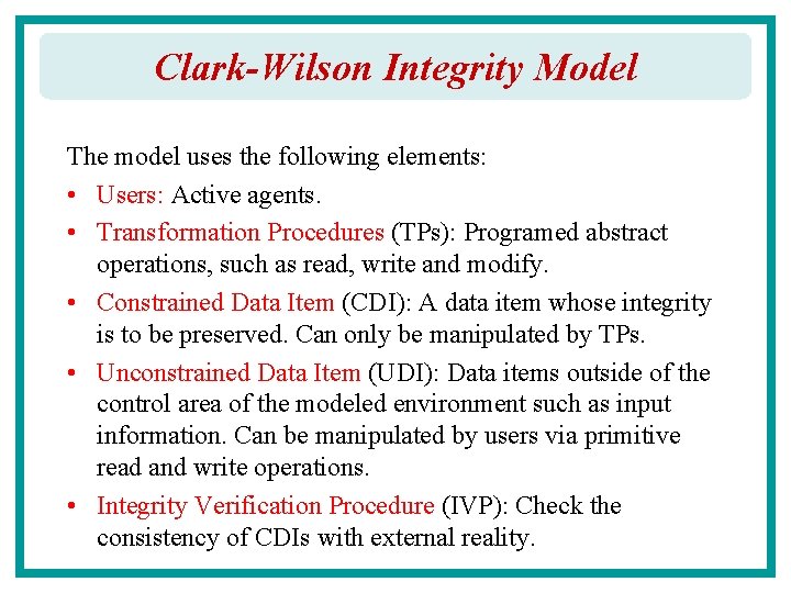 Security Architecture and Design Part II ChaoHsien Chu