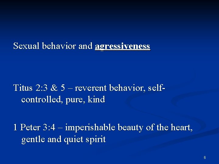 Biblical Womanhood in a Postmodern Culture Lesson 7