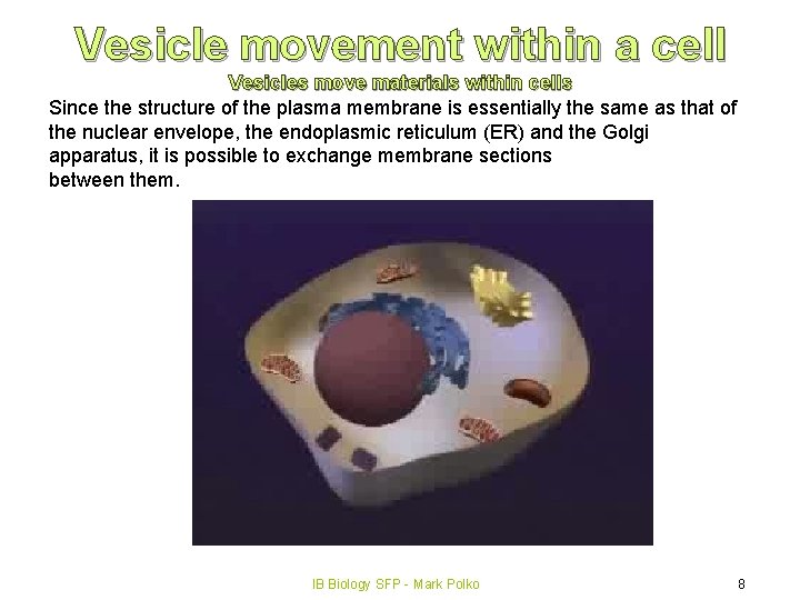 Topic 1 Cells 1 4 Membrane transport IB