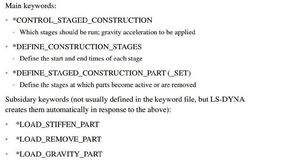 STAGED CONSTRUCTION SOIL STAGED CONSTRUCTION EXAMPLE ONE BUILDING