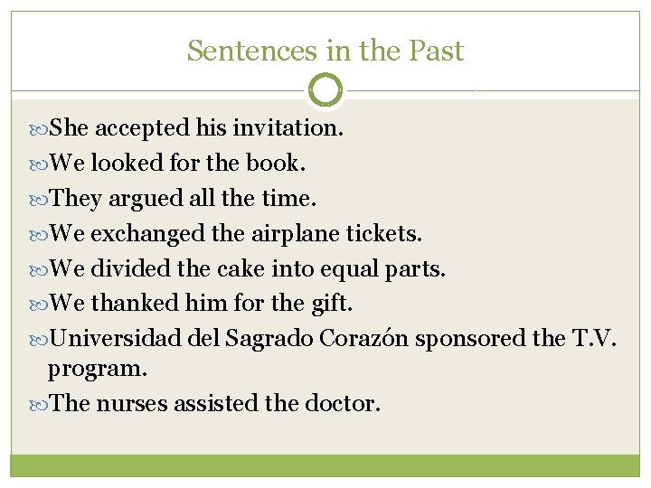 Pronunciation of Regular Verbs in the Past Tense